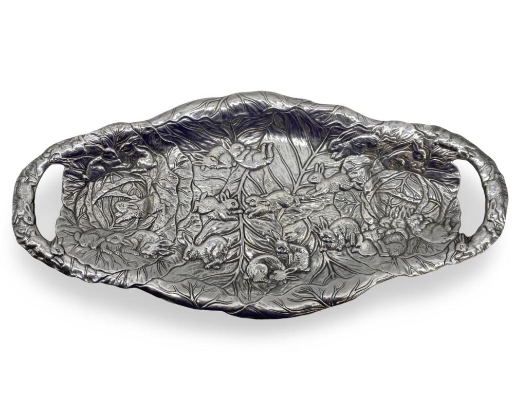 Arthur Court | 4pc 1990 Arthur Court Bunnies in Field Serve-ware ...