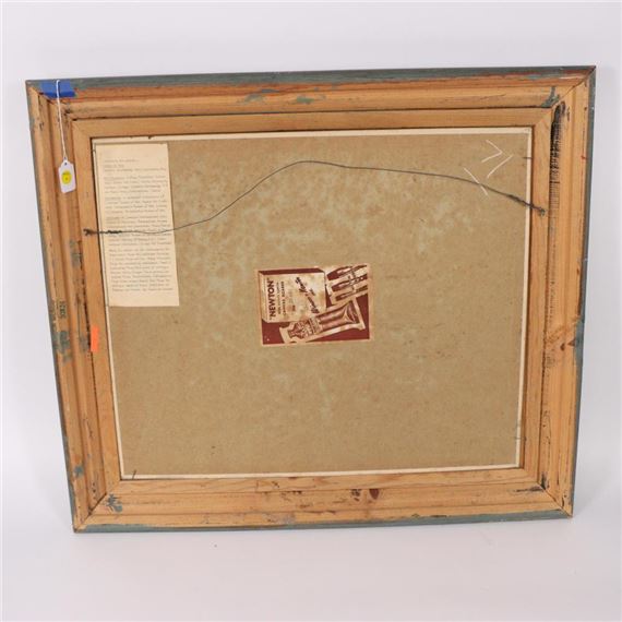 George Jo Mess | mountainous river landscape with buildings | MutualArt