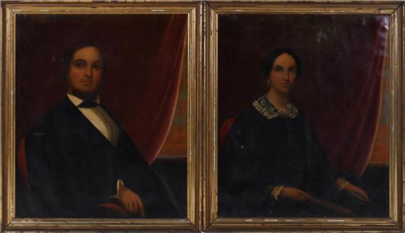 American School, 18th Century | PAIR OF PORTRAITS: JOHN R. KING AND MRS ...