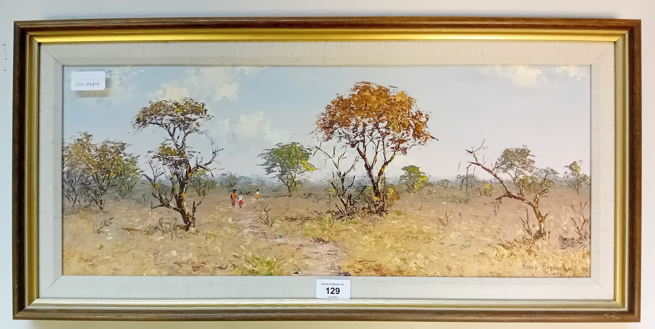 Henry Bredenkamp | Oil on board African Landscape with trees | MutualArt