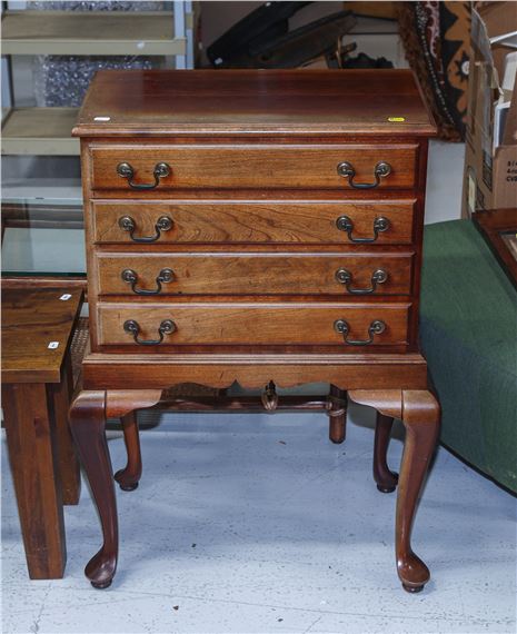 Anne Cherry | A Queen Anne Cherry Silver Chest on Frame | MutualArt