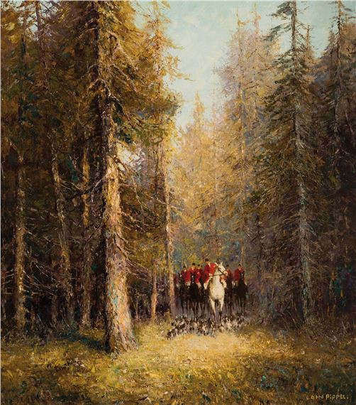 Otto Eduard Pippel | Hubertus hunt (1878) | MutualArt