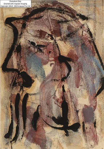 Kit Barker | Kit Barker, British 1916-1988 - Head in profile, 1954-56 ...