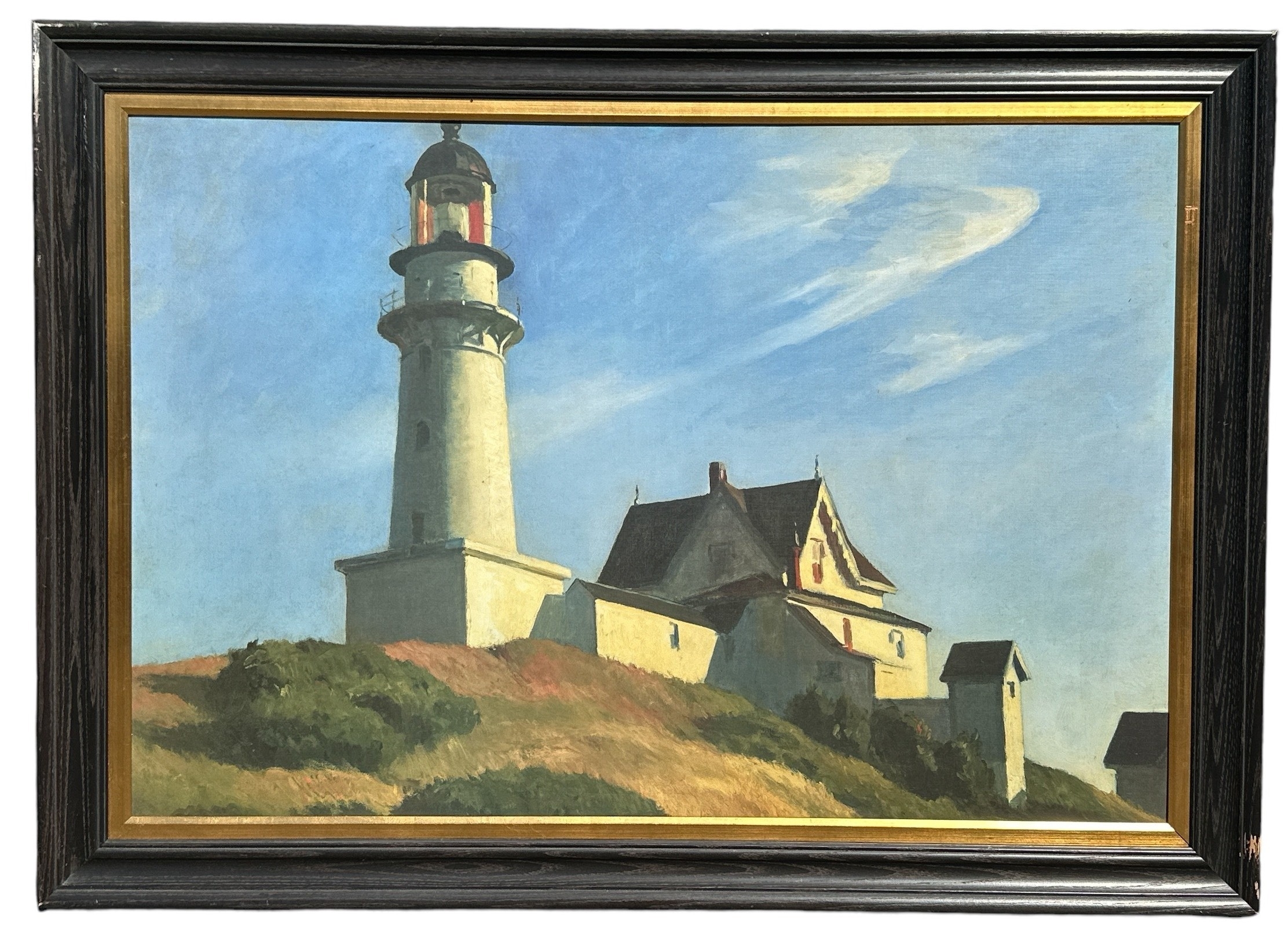 Edward Hopper | Contemporary EDWARD HOPPER Oil on Canvas Print in Frame ...