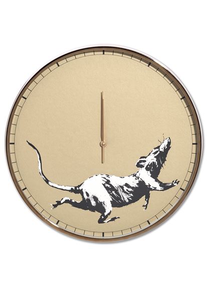 Banksy | Rat Clock (Gold (2021) | MutualArt