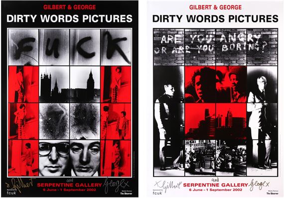 Gilbert & George | Dirty Words Pictures (2002) | MutualArt