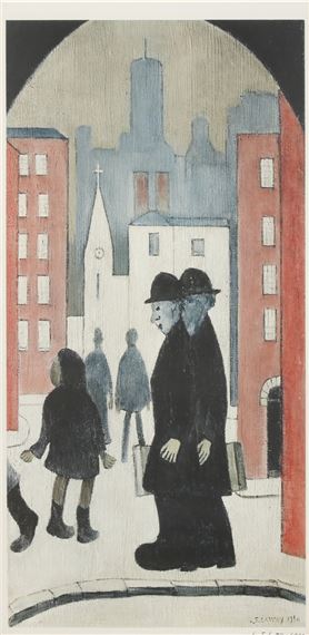 Laurence Stephen Lowry | LAURENCE STEPHEN LOWRY RBA RA (BRITISH 1887-1976 (1972) | MutualArt