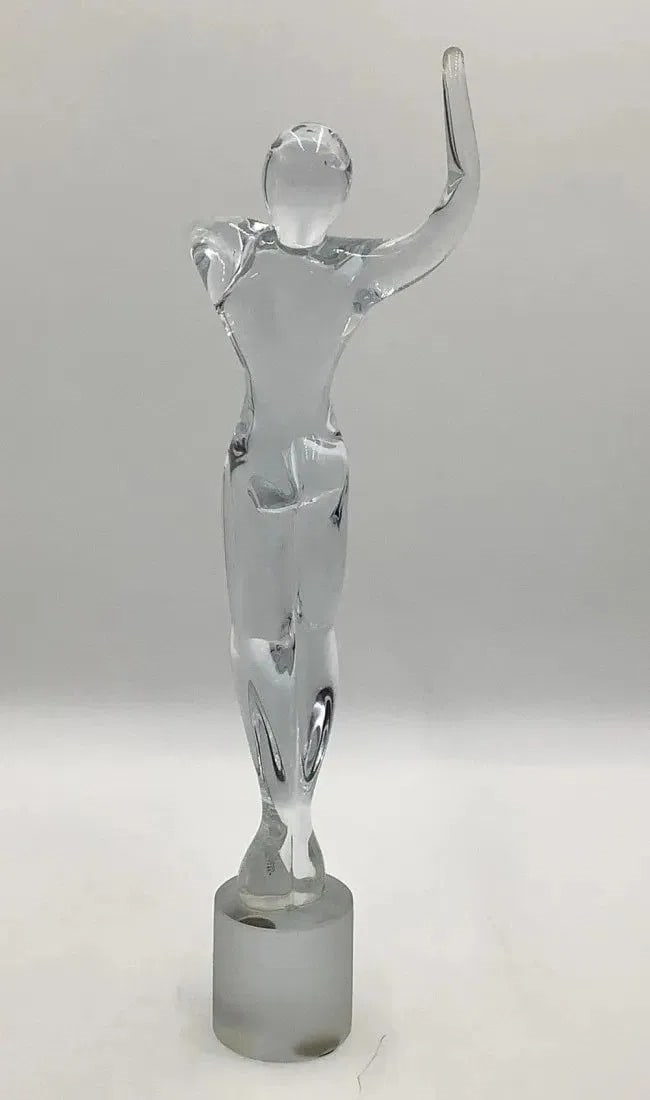 Renato Anatra | Murano Glass Sculpture of a Nude Male Dancer by Renato ...