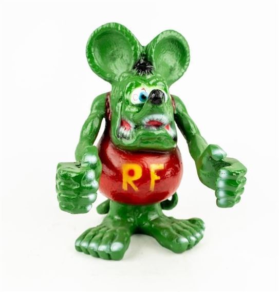 Ed Roth | Retro Rat Fink Metal Statue (1950s) | MutualArt