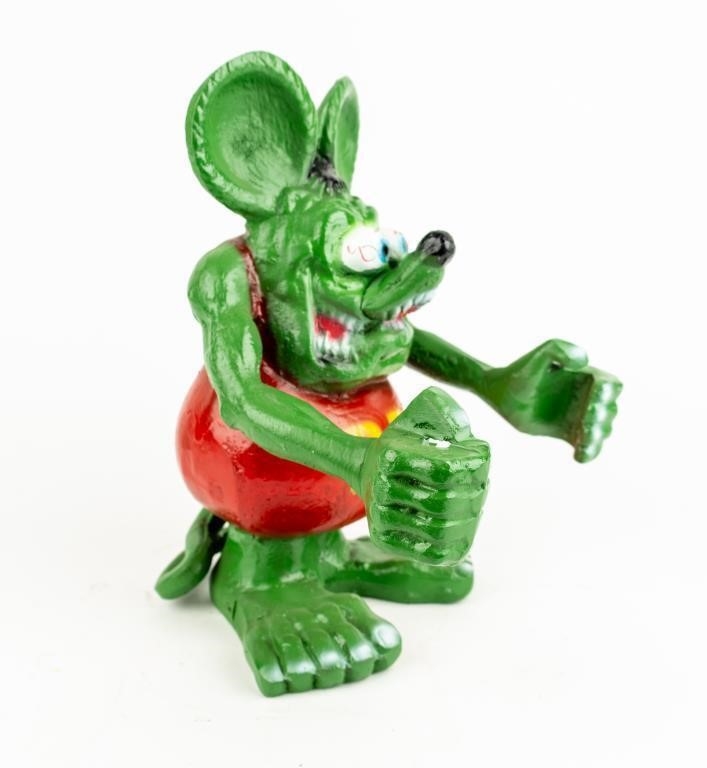 Ed Roth | Retro Rat Fink Metal Statue (1950s) | MutualArt