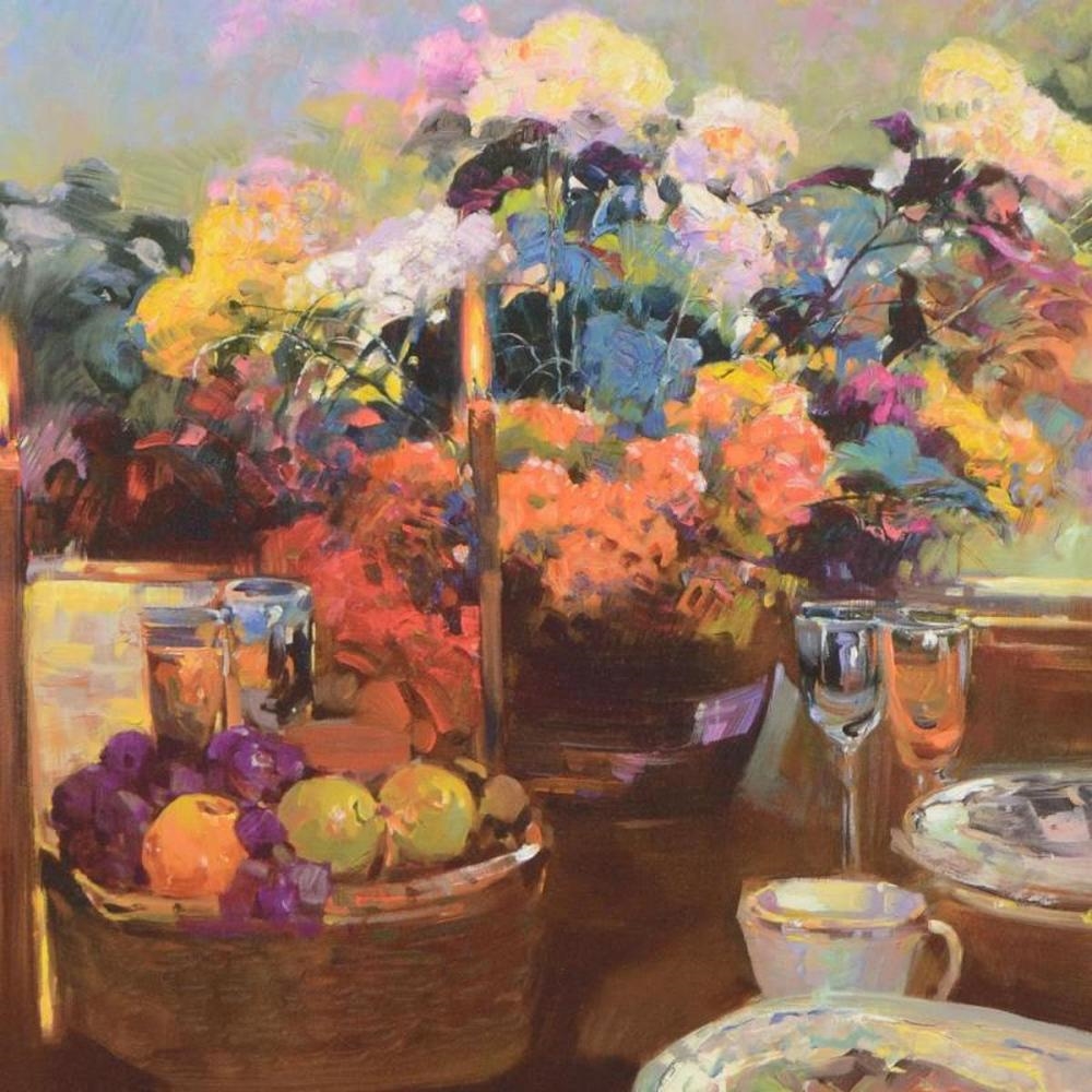 Ming Feng | Candlelight Dinner Framed Hand Embellished Limited Edition ...