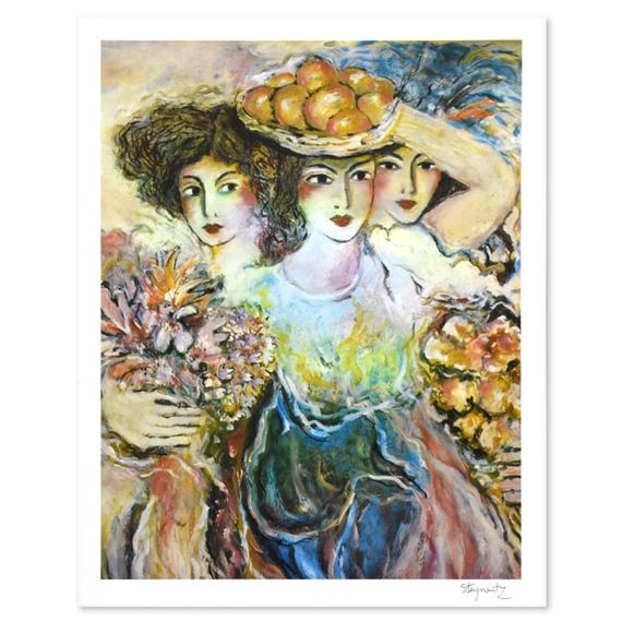 Zamy Steynovitz | Three Women Limited Edition Lithograph | MutualArt