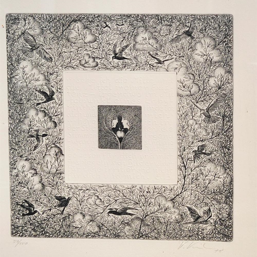 Volker Kühn | Vogel im Quadrat | MutualArt