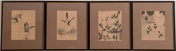 Frank Benson | Four Frank Benson Lithographs | MutualArt