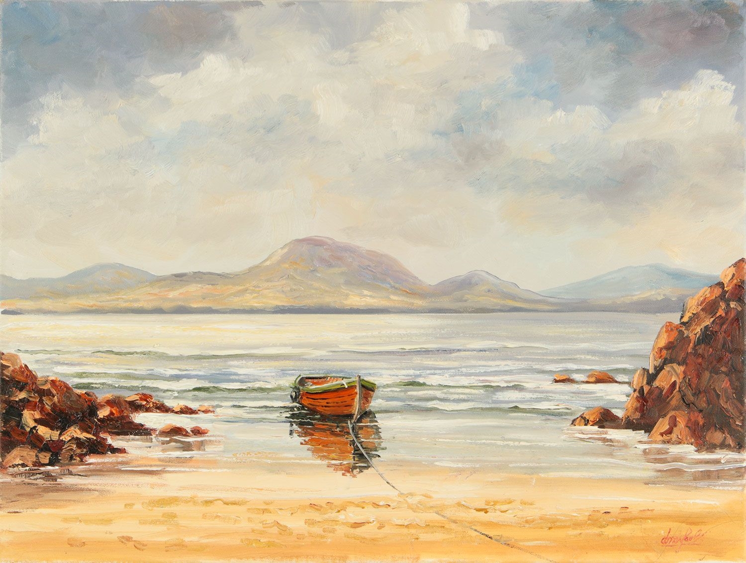 Darren Paul | TIED UP FISHING BOAT | MutualArt