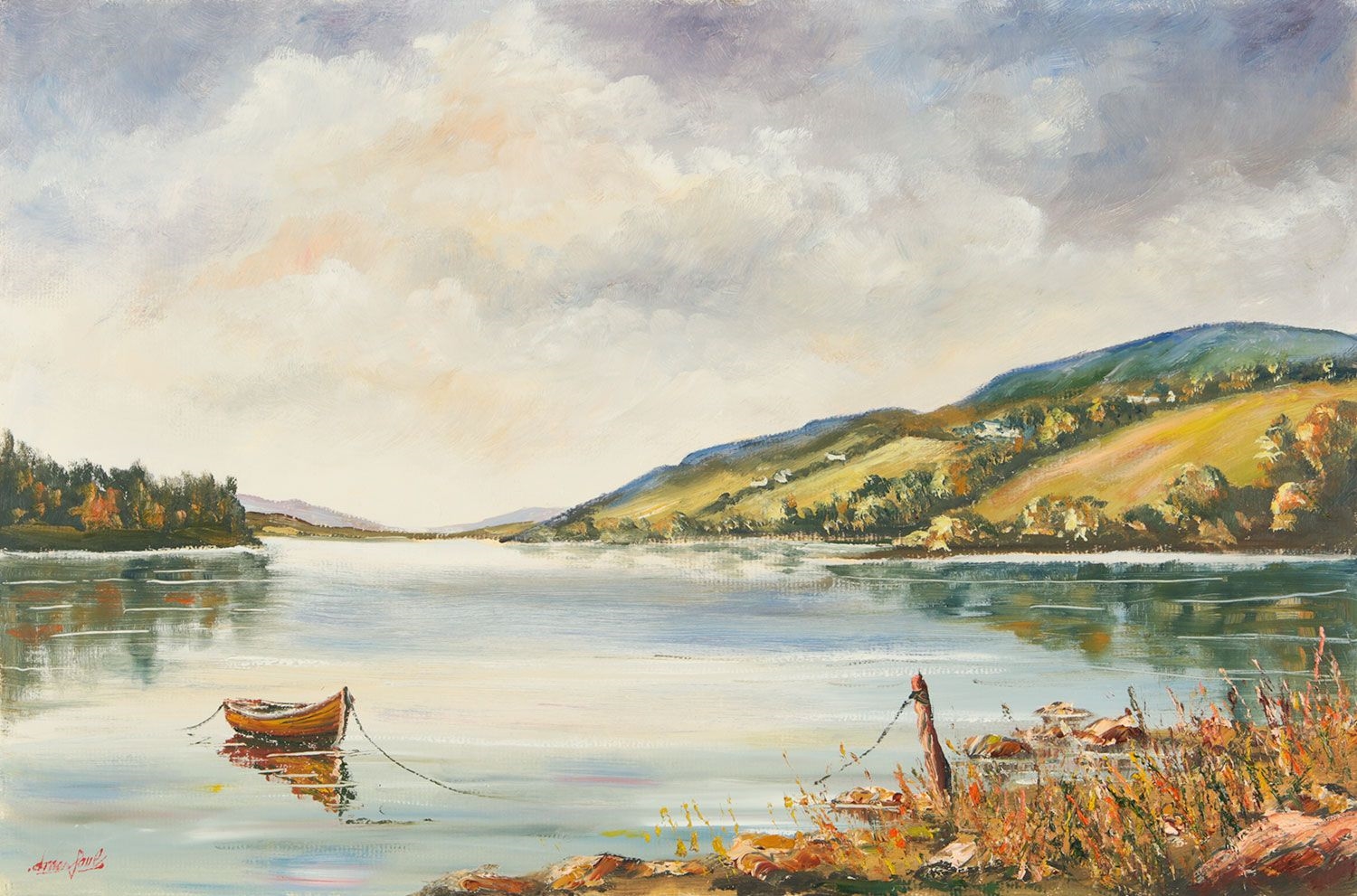 Darren Paul | TIED UP ROWING BOAT | MutualArt