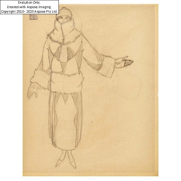 Ernesto Thayaht Michahelles | Design for a costume (2024) | MutualArt