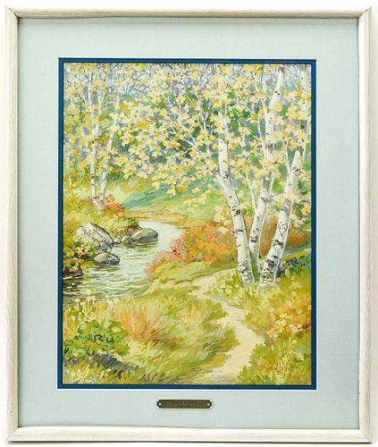 Martin Justice | MARTIN JUSTICE LANDSCAPE PAINTING (1946) | MutualArt