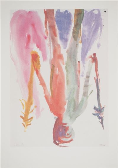 Georg Baselitz | Georg BASELITZ - The Warrior with Spears (1991 ...
