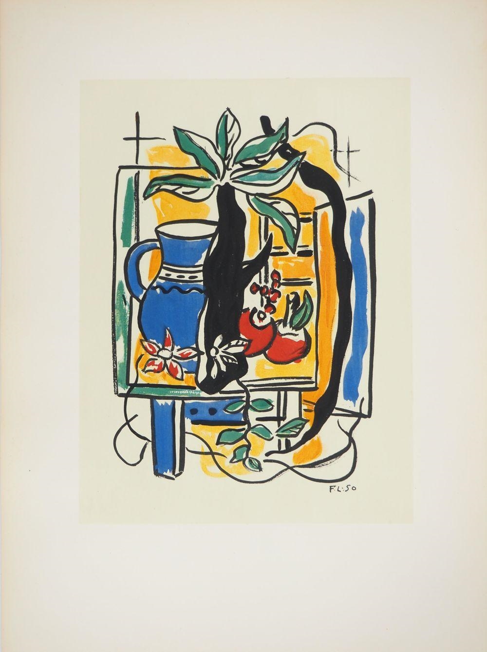 Fernand Léger | Fernand LEGER - Still Life with Blue Pitcher (Circa ...