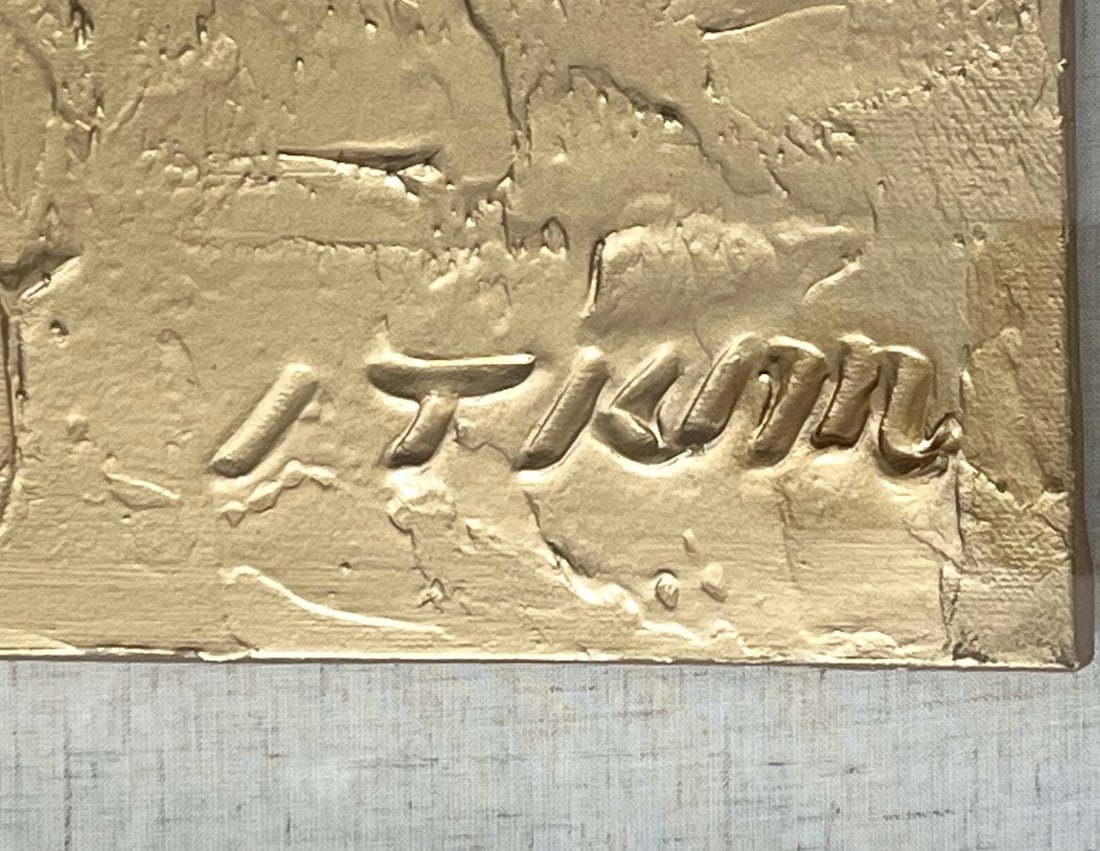 Kim IL Tae | Kim il Tae - Crucifixion - 24K Gold Art | MutualArt