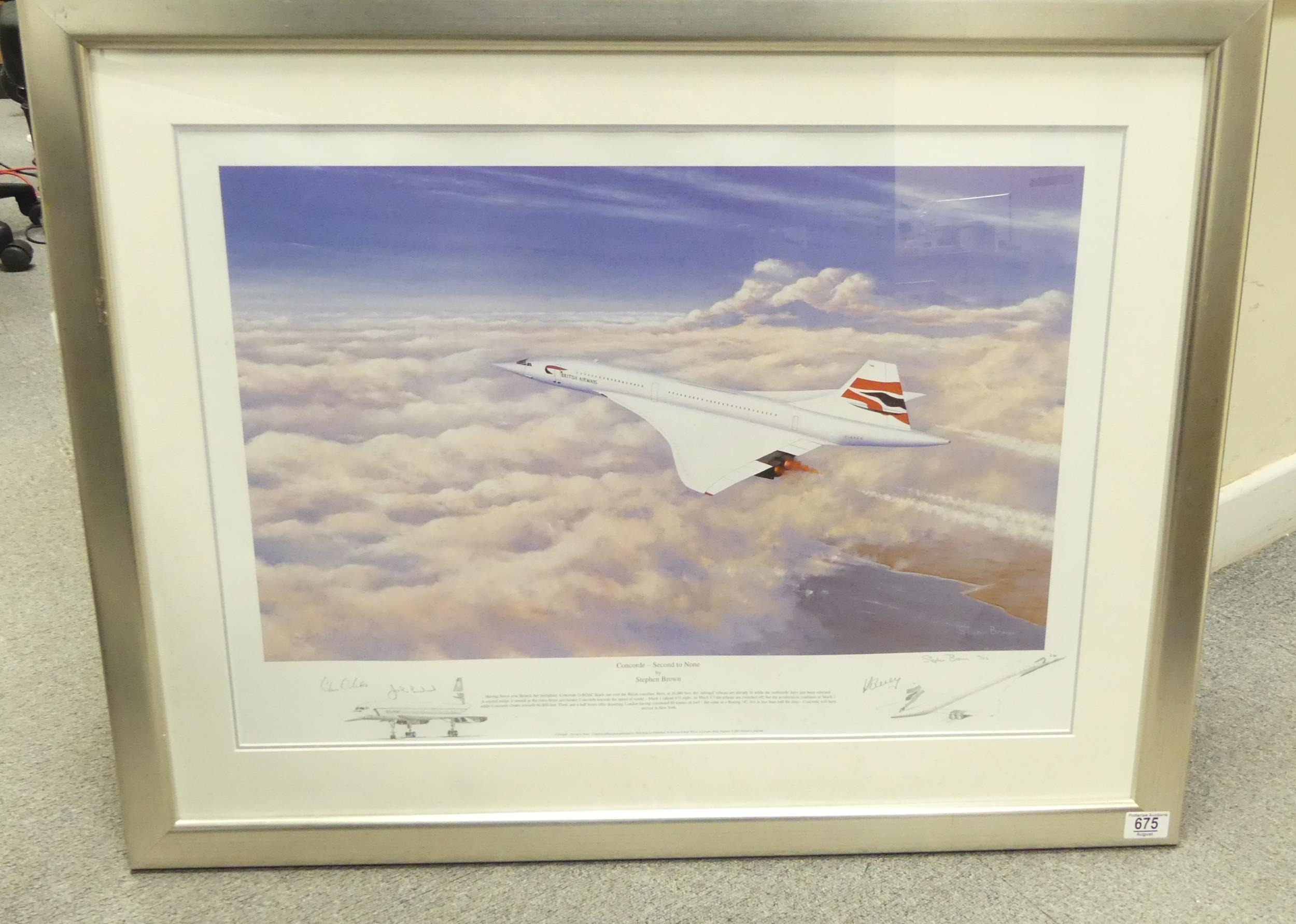 Stephen Brown | Concorde limited edition Concorde signed print by ...