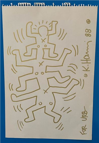 Andy Warhol | KEITH HARING DRAWING (1988) | MutualArt