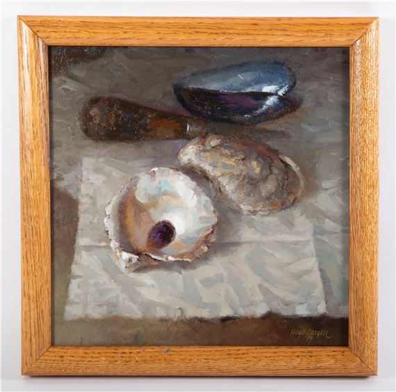 Lloyd Cargile | CARGILE OYSTER STILL LIFE PAINTING | MutualArt