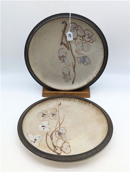 Milton Moon | A PAIR OF MILTON MOON AND POTTERY PLATES | MutualArt