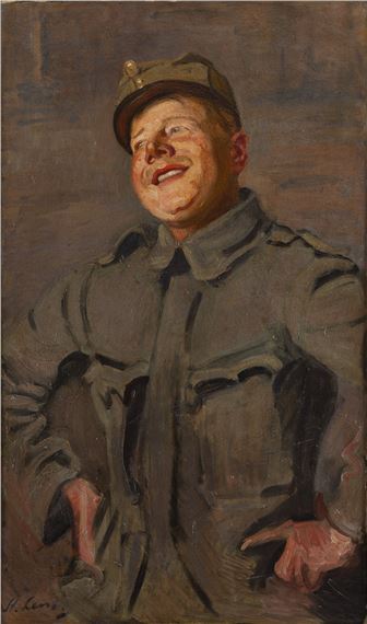 Stanisław Lentz | Laughing soldier (1917) | MutualArt