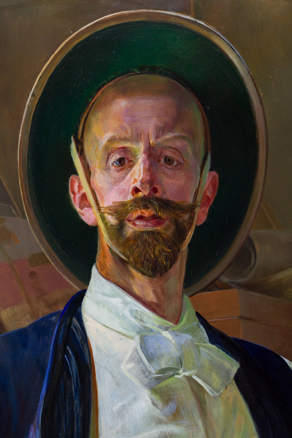 Jacek Malczewski | Selfportrait with a skull (1908) | MutualArt