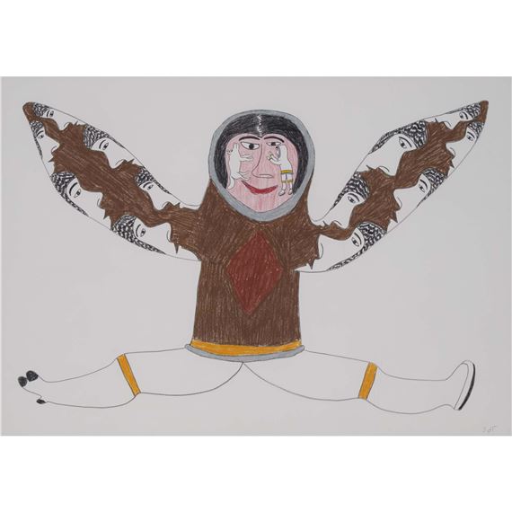 Simon Tookoome | UNTITLED (THE WORLD OF MAN AND ANIMAL COME TOGETHER IN ...