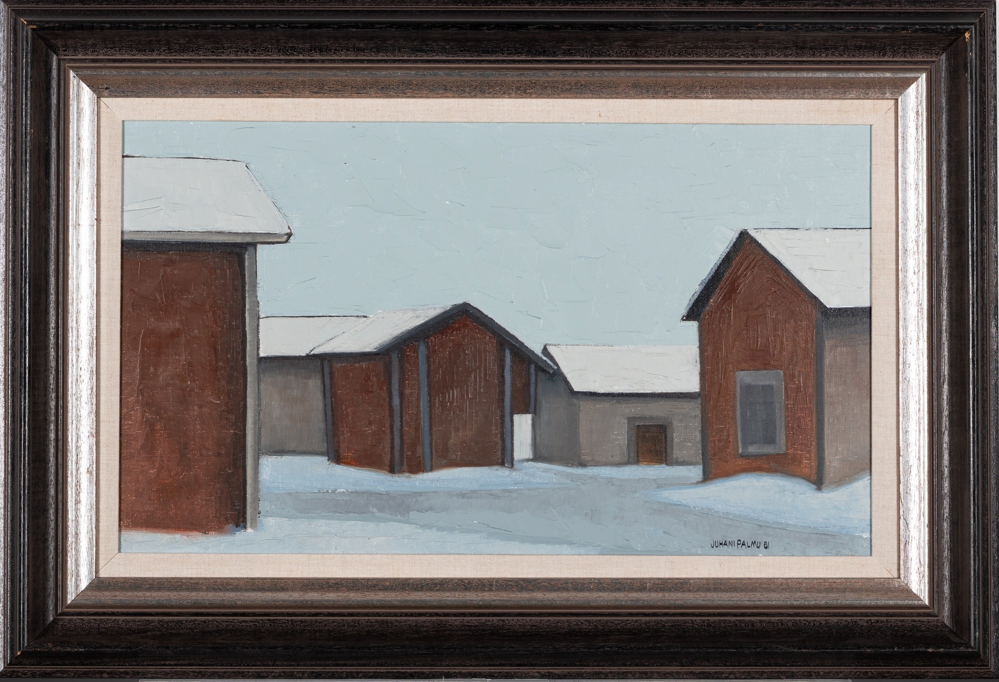 Jan Helge Palmu | Talvinen piha | MutualArt