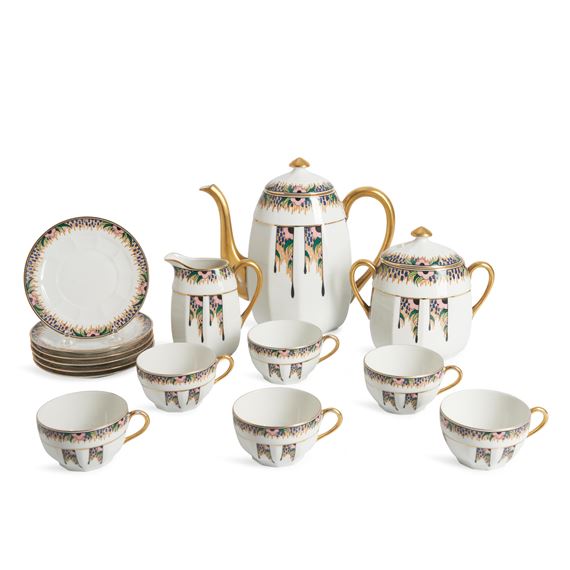 Jean Boyer | JEAN BOYER ART DECO PORCELAIN COFFEE SERVICE | MutualArt