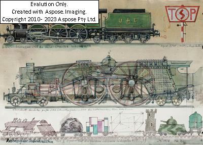 Siegfried Strasser | (Linz 1929-2017 Wels) Reisezug der Individualisten ...