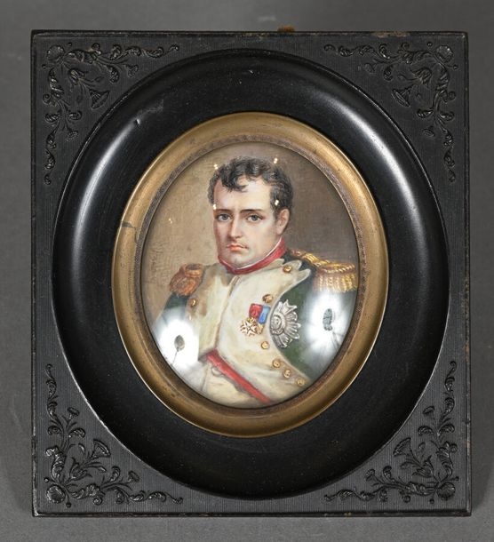 Jean Baptiste Isabey | Miniature depicting a bust portrait of Napoleon ...