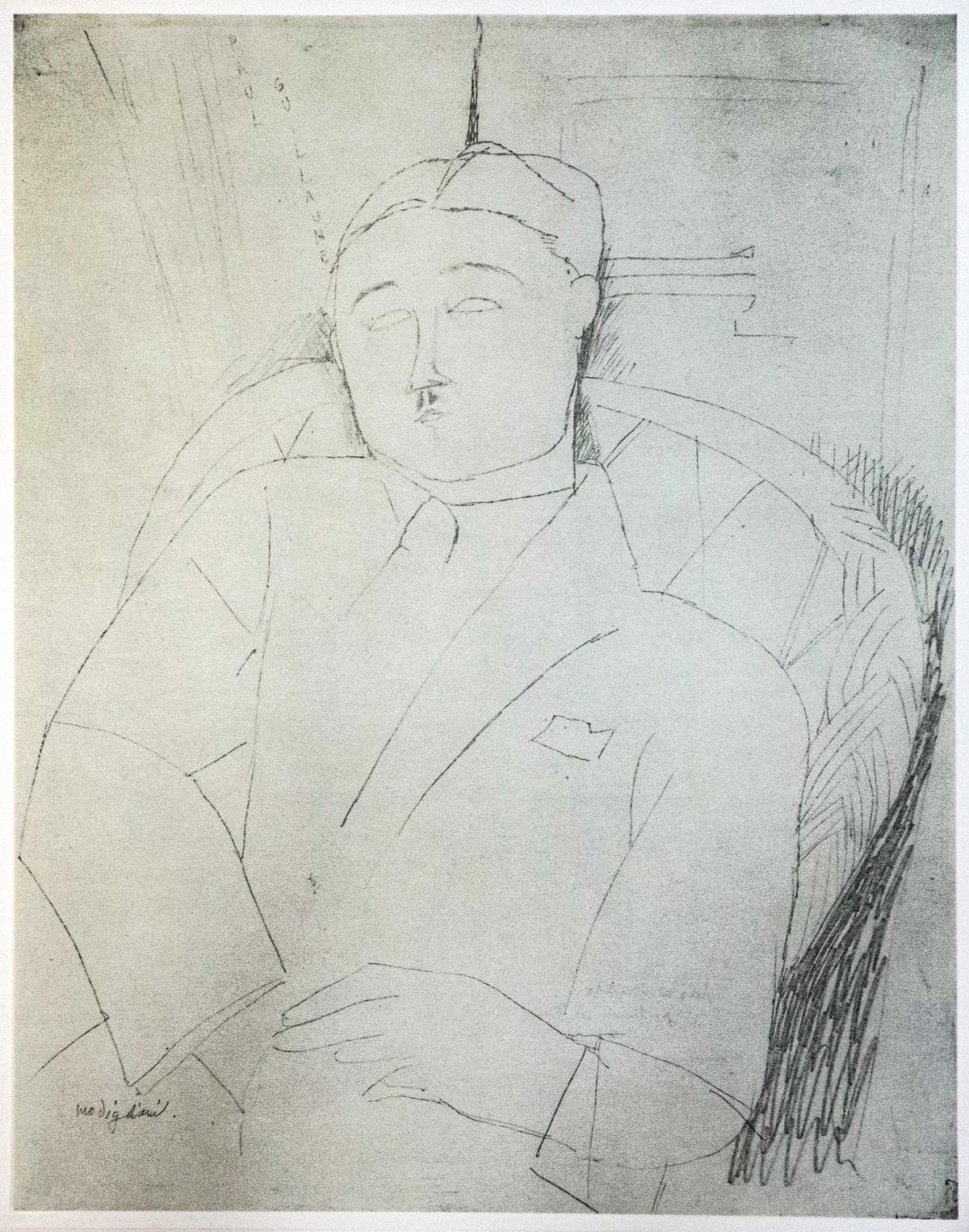 Amedeo Modigliani | Amedeo Modigliani - Untitled portrait of a Man in a ...