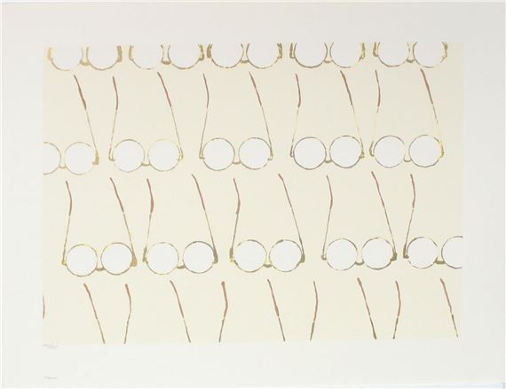Donald Sultan | Donald Sultan - Glasses (1999) | MutualArt