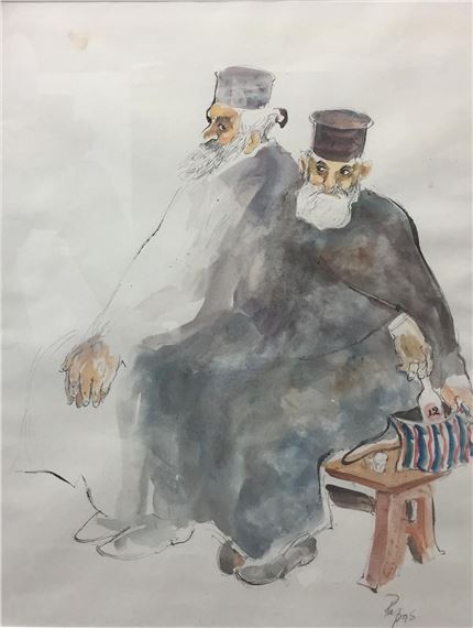 William Papas | Papas - Two Priests | MutualArt