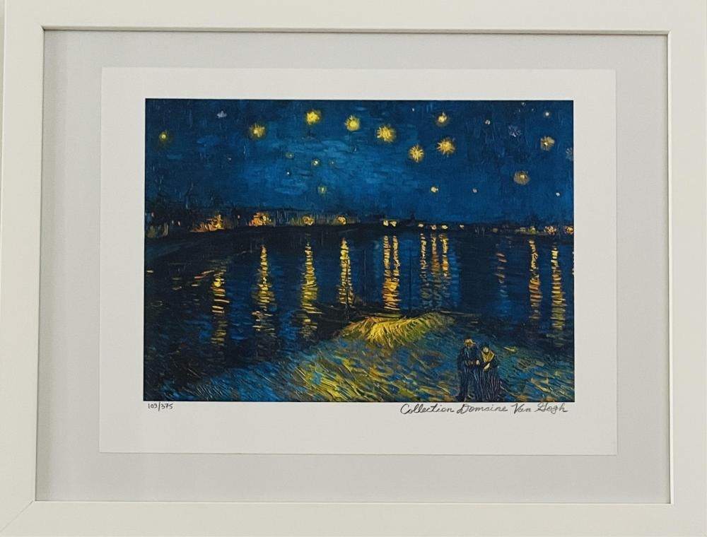 Vincent Van Gogh | Vincent Van Gogh - Starlight over Rhone. Limited ...
