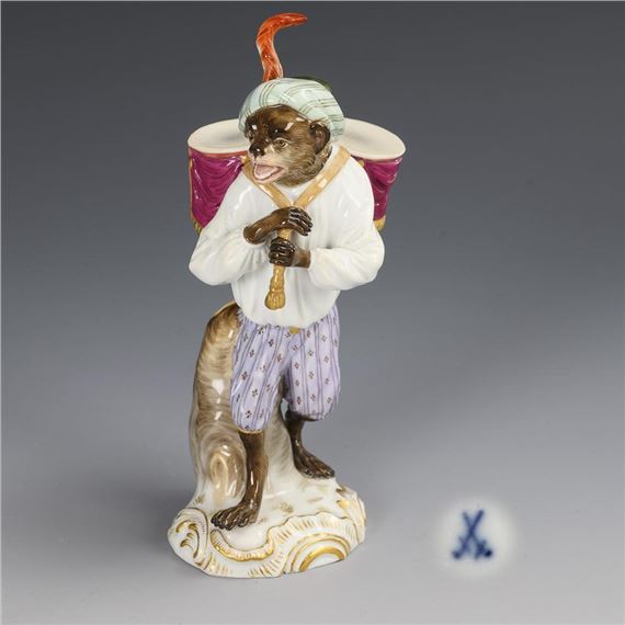 Johann Joachim Kändler | Monkey with timpani (1753) | MutualArt