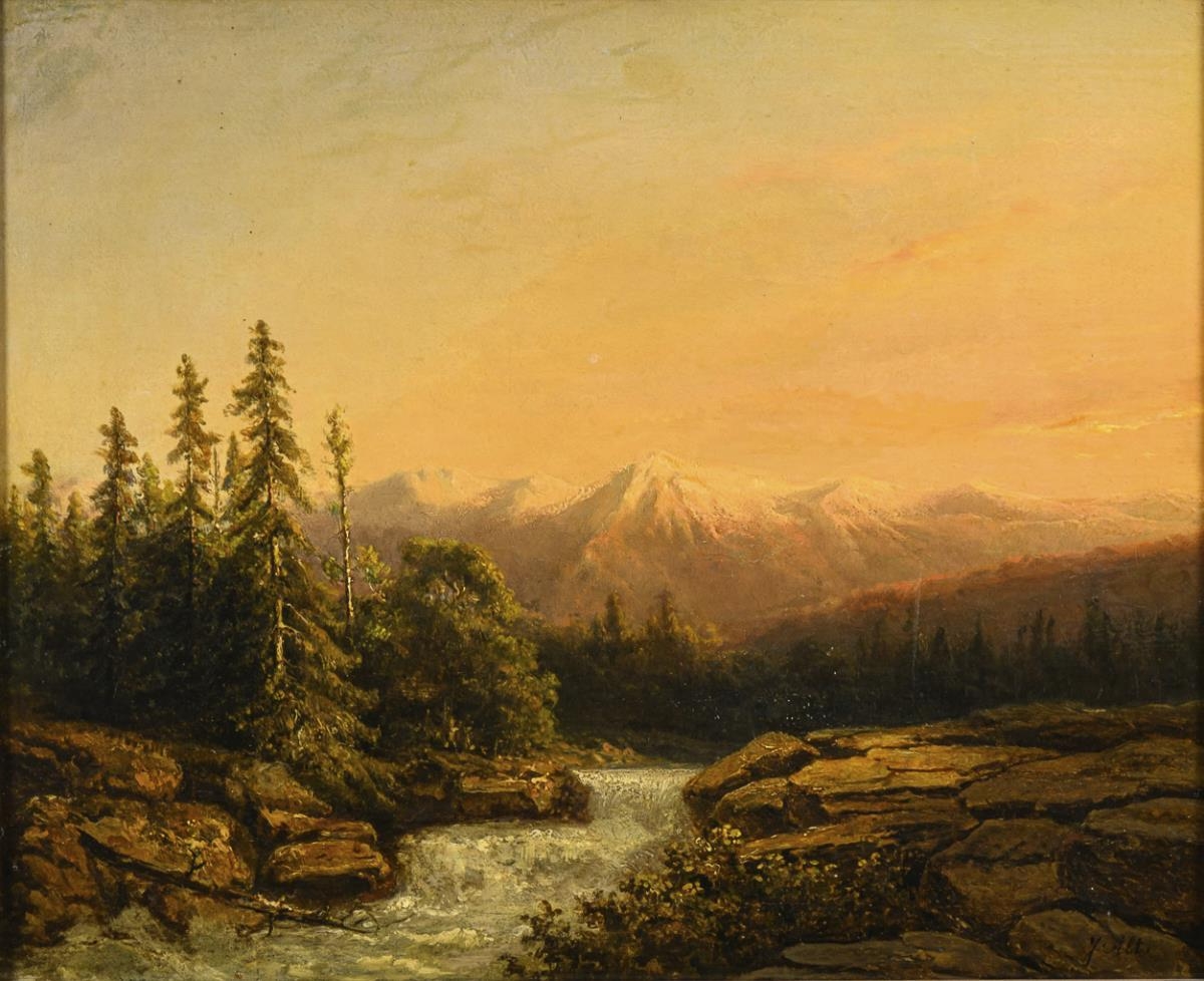 Jakob Alt | Evening mountain landscape | MutualArt