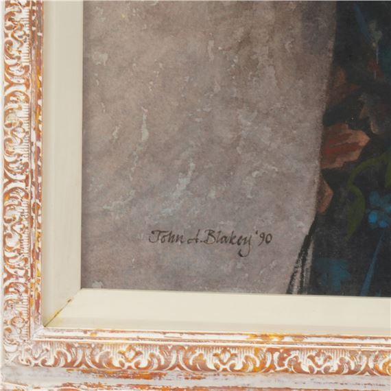 John A. Blakey | John A Blakey (British 1952-): Half-Length Portrait of ...