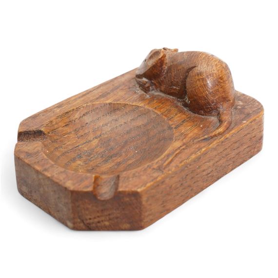 Robert Thompson | Mouseman - oak ashtray | MutualArt