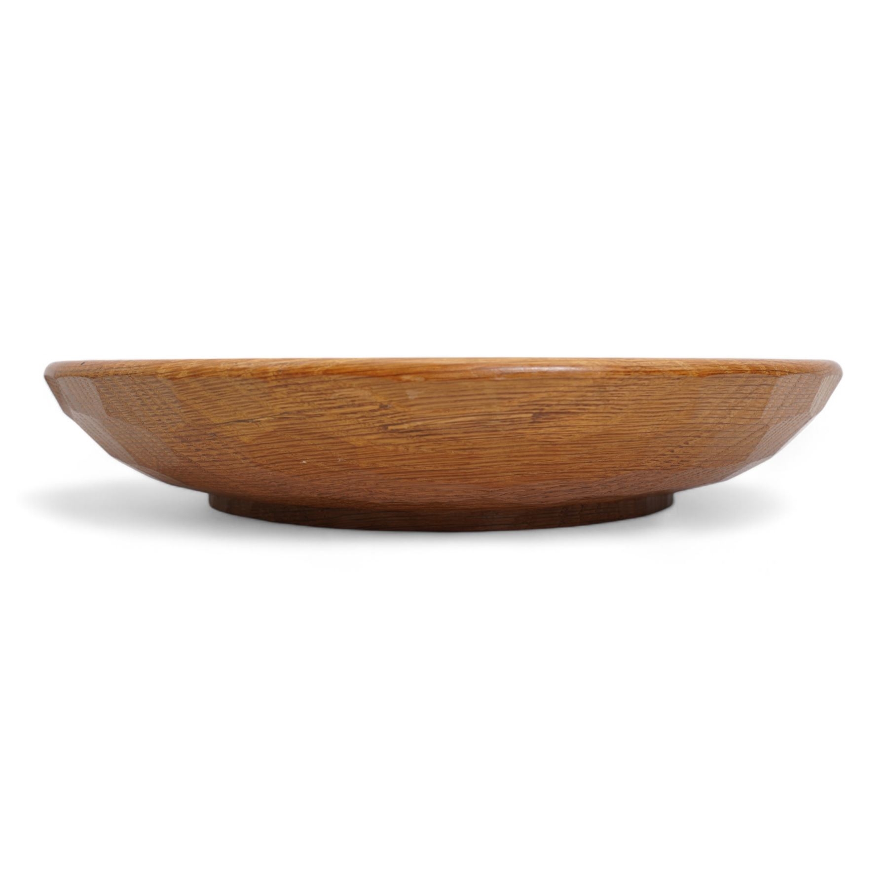 Robert Thompson | Mouseman - circular tooled oak fruit bowl | MutualArt