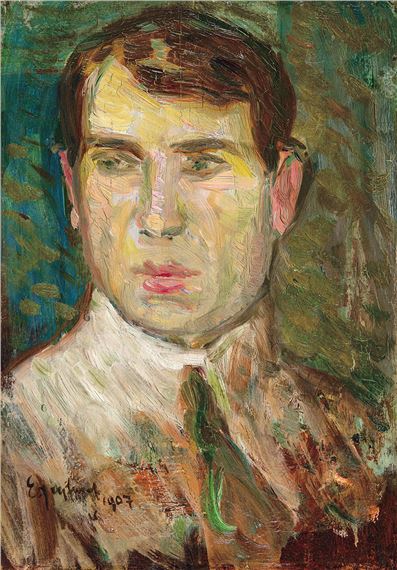 Jozsef Egry | Self-portrait (1907) | MutualArt