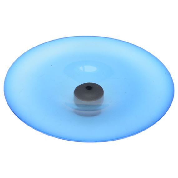 Stephen Gillies | Gillies Jones Rosedale blue glass plateau raised on a ...