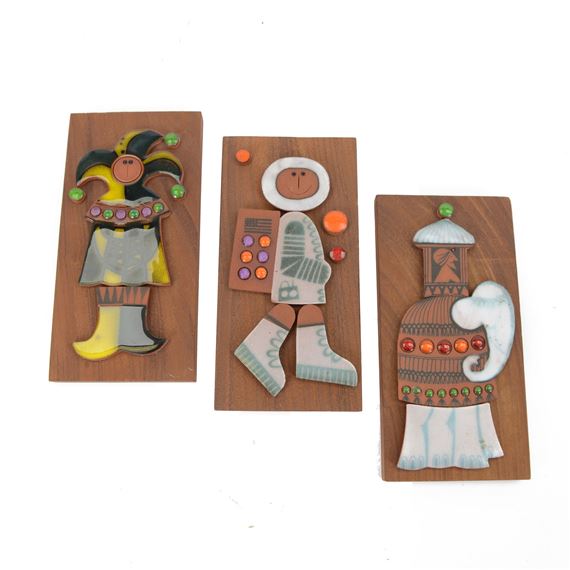 John Clappison | Three Hornsea Muramic handcrafted wall plaques | MutualArt