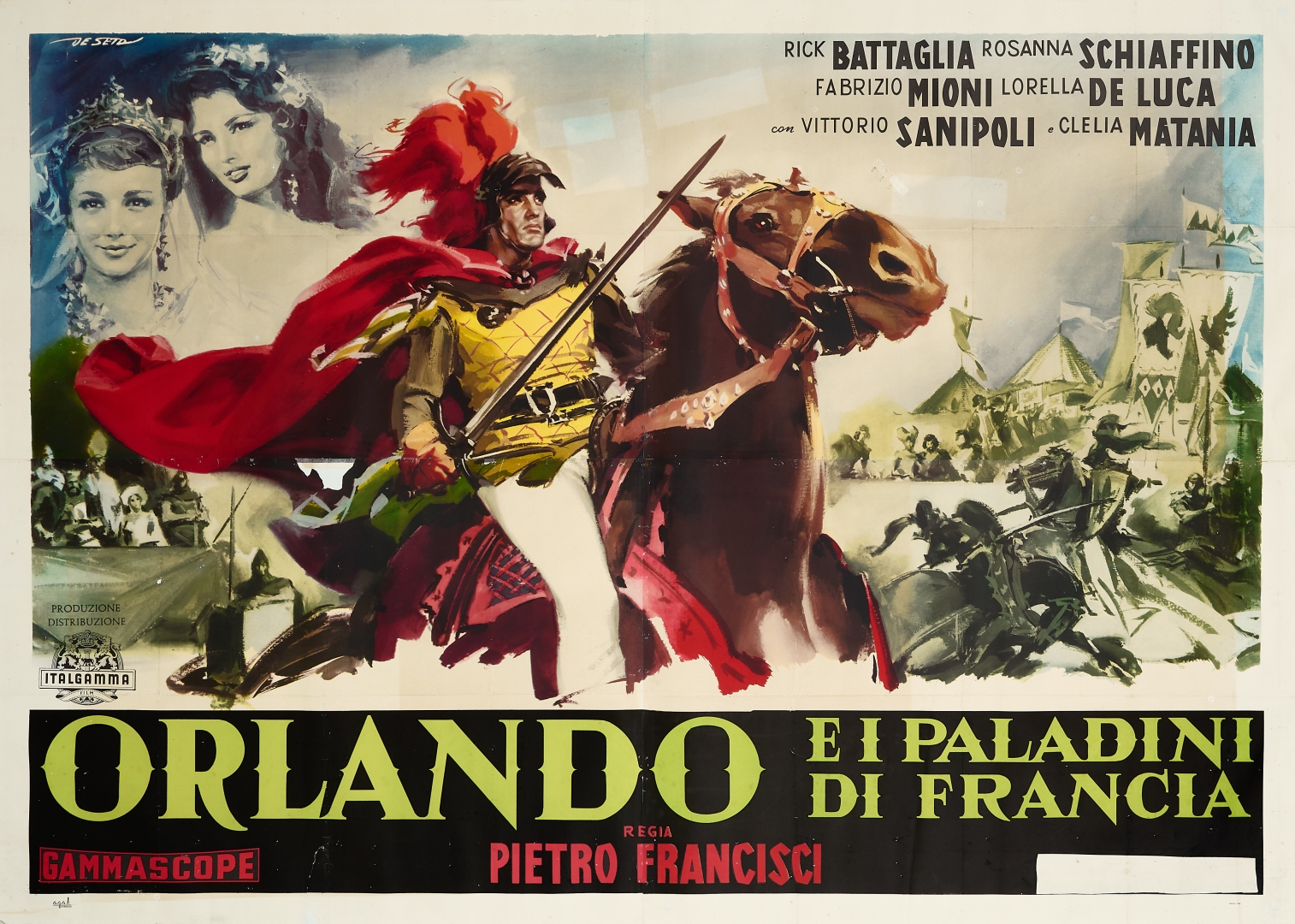 Enrico De Seta | ORLANDO E I PALADINI DI FRANCIA' REGIA DI PIETRO ...