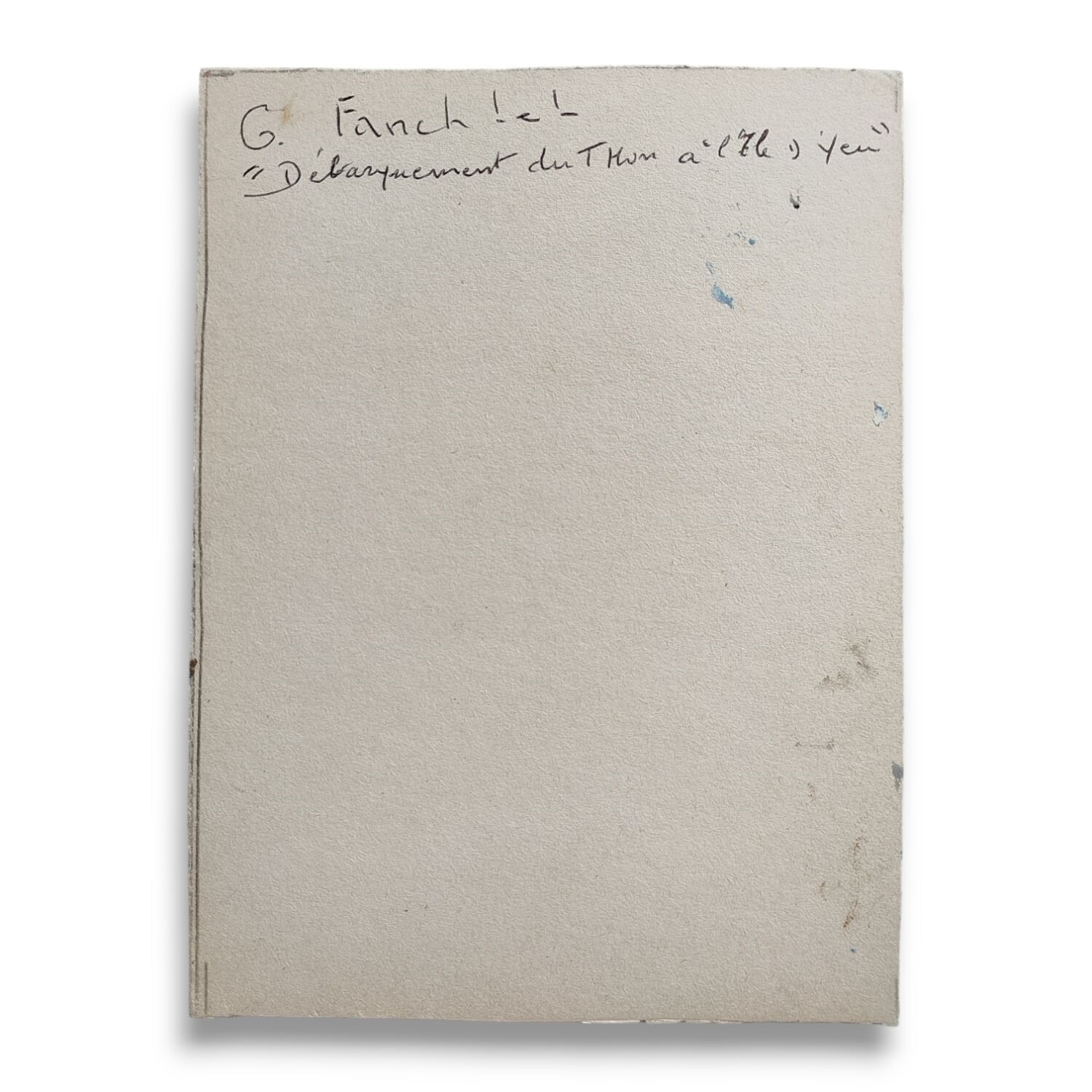 Fanch Lel | Débarquement du thon à l'île d'Yeu Pochade | MutualArt